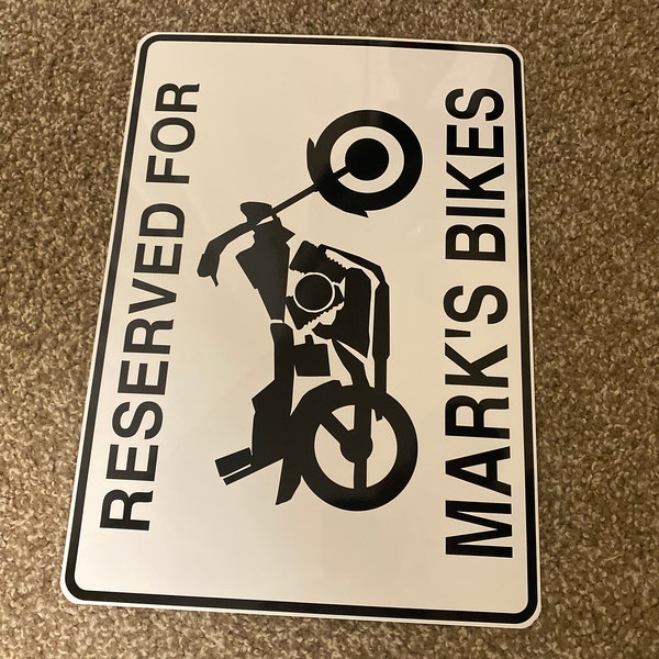 Personalized Motorcycle Sign - Etsy