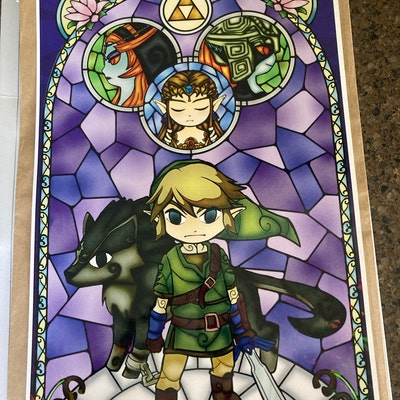 Toon Style Zelda Fanart Prints/posters Holographic Finish - Etsy