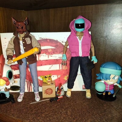 Hotline Miami Chibi Pin Set by Erick Scarecrow X Devolver Digital - Etsy