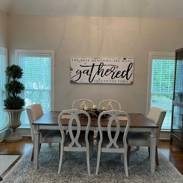The Best Memories Are Made Gathered Around the Table Modern Farmhouse ...