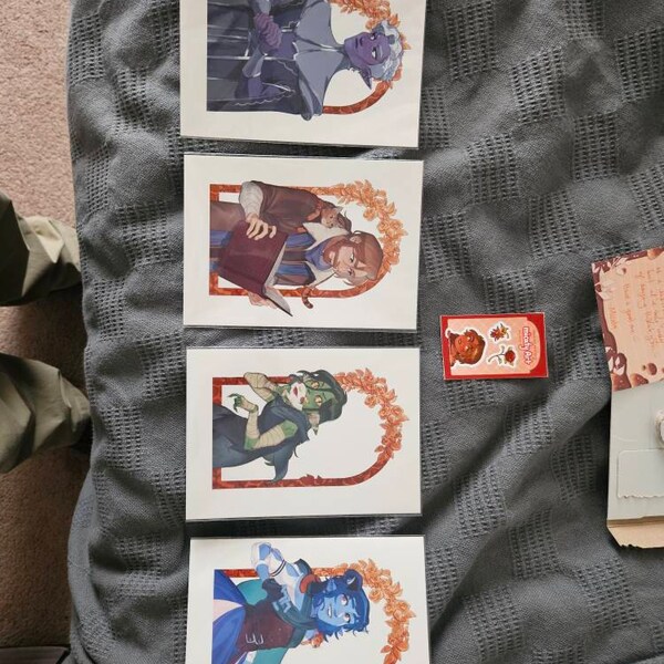 Mighty Nein | Critical Role Postcards - Etsy