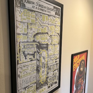 Digital File: Random Dungeon Generator as a Dungeon Map (3 Ft.x2 Ft ...