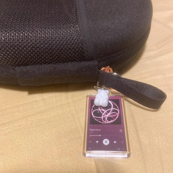 Spotify Song Plaque Keychain Custom Key Chain Add Charm Gummybear Heart ...