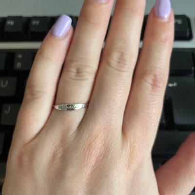 Personalised Minimalist Name Ring, Custom Delicate Name Ring, Name ...