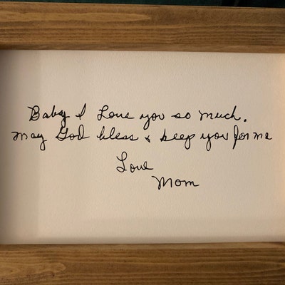 Handwritten Sign Custom Handwriting Handwritten Gift - Etsy