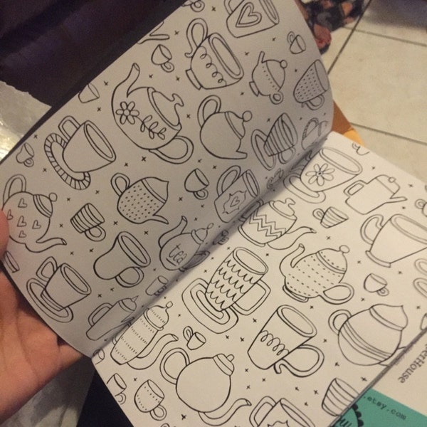 COLORING BOOK Volume 1 - Traveler's Notebook Insert - Etsy