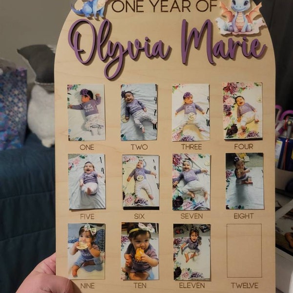 My First Year Board, One Year Photo Board, My First Year Photo Display ...