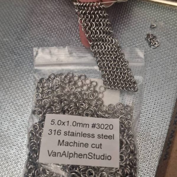 15.0x2.0mm, Stainless Steel Jump Rings, Machine Cut, Chainmaille Rings ...