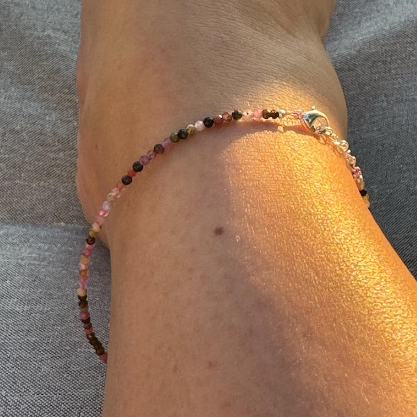 African Turquoise Anklet, 2mm Beads Natural Turquoise Anklet, Healing ...