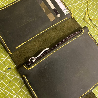 Leather Vertical Zipper Wallet PDF Pattern Card Wallet Pattern Handmade ...