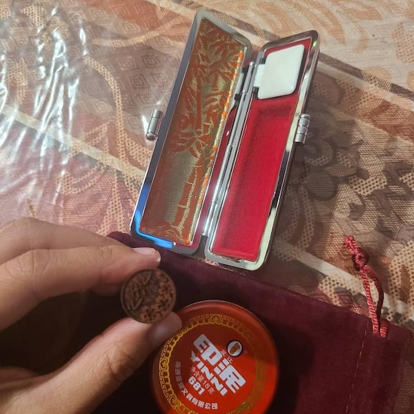 Custom Round Japanese Stamp Japanese Hanko Chop Japanese Name Stamp ...