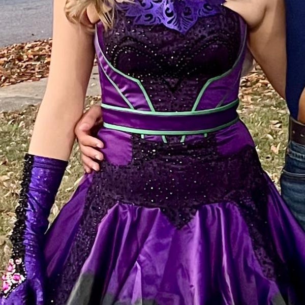 Mal Descendants Dress - Mal Descendants Outfit Short Version - Cosplay ...