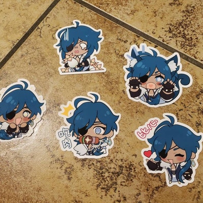 Genshin Kaeya Emote Stickers - Etsy