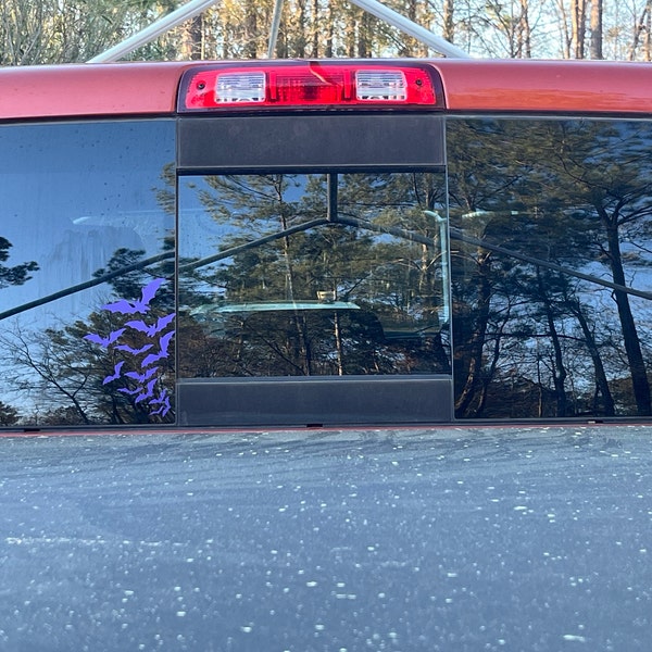 Bat Decal | Flying Bats Car Decal | Goth Car Accessories | Spooky Bats ...