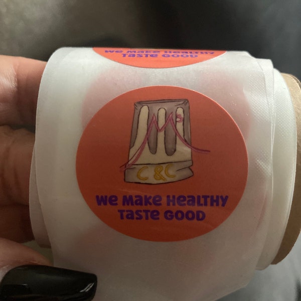 CUSTOM Stickers Roll, Custom Logo Stickers, Custom Label Roll ...