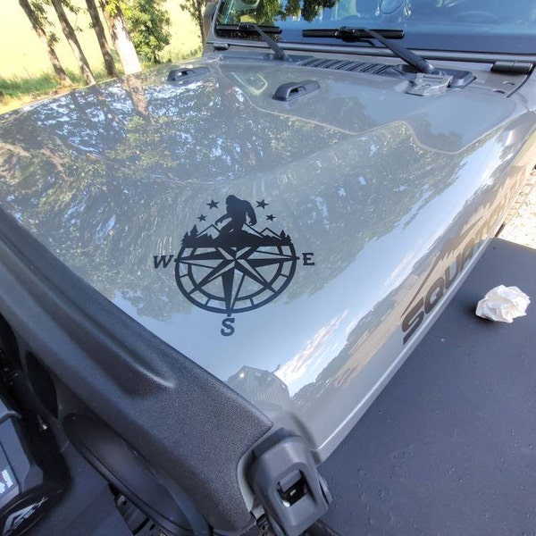 Campfire Compass Large RV Vinyl Decal Compass Decal Campfire Sticker ...