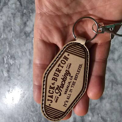 JACKSONVILLE 904 vintage Style Key Fob Hand Stitched Leather Upcycled ...