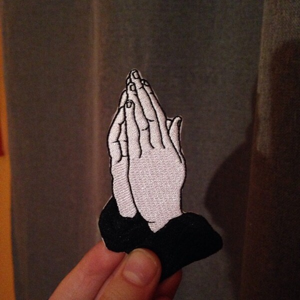 Praying Hands Patch - Etsy