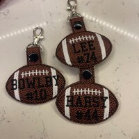 Football Keychain, Football Team, Football Team Bag Tag, Football Bag ...