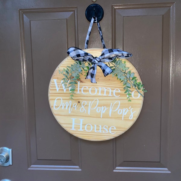 Welcome to My Classroom Sign, Classroom Door Hanger, Classroom Round ...