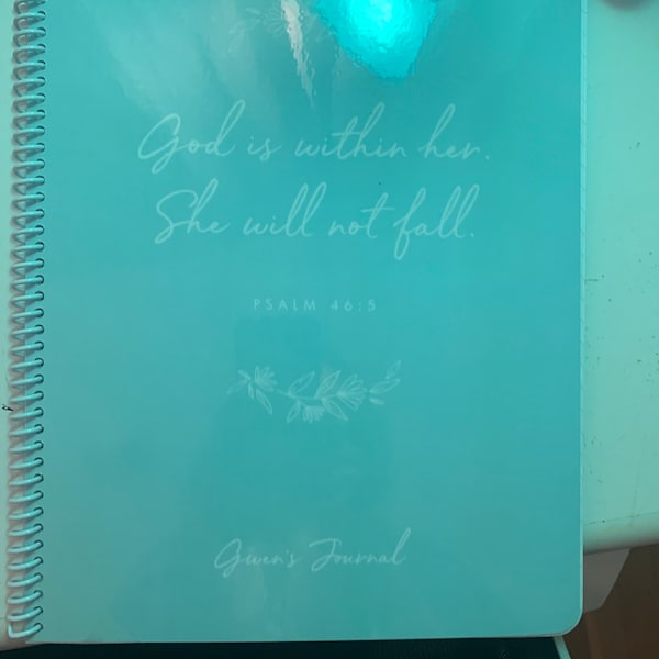 Personalized Devotional Journal, Christian Notebook, Psalm 46 5, Lined ...
