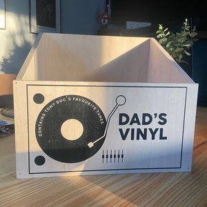 Personalised Vinyl Record Storage Box - Etsy