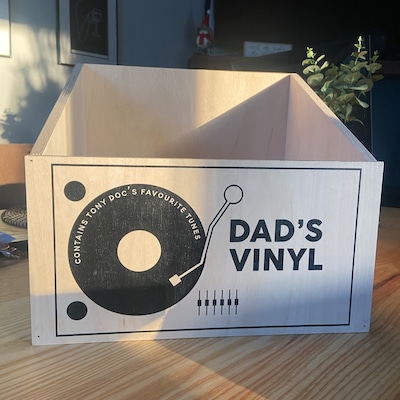 Personalised Vinyl Record Storage Box - Etsy