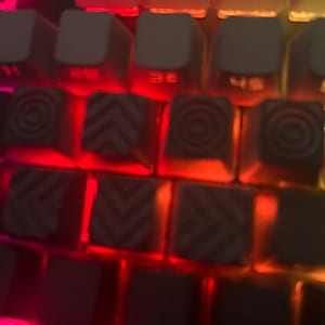 Keychron K3 Textured Keycap Set WASD White Grey Black - Etsy