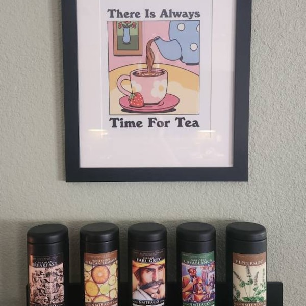 Cafe Tea Colorful Print, Retro Drink Poster, Pink Bistro Coffee Posters ...