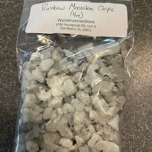 Rainbow Moonstone Semi Tumbled Gemstone Mini Chips 5 15 Mm: Choose ...