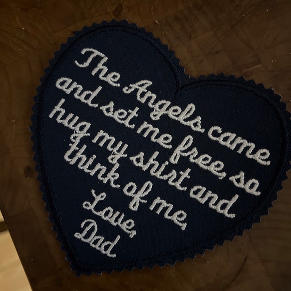 Heart Memory Patch 5": Customized Memorial Shirt Pillow - Etsy