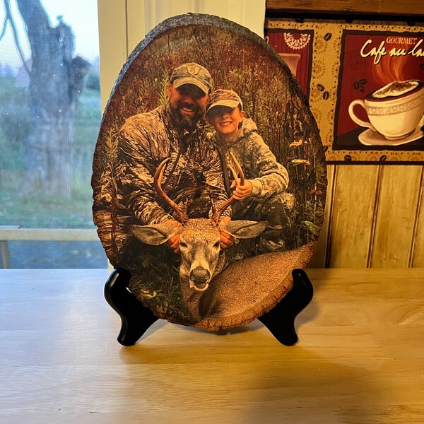 Hunting Decor Custom Wood Photo Hunting Gift Rustic Hunting Picture on ...