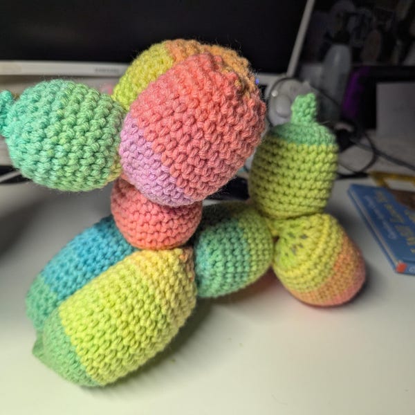 Crochet Balloon Animal Dog Pattern: Puppy Amigurumi (PDF Download) - Etsy
