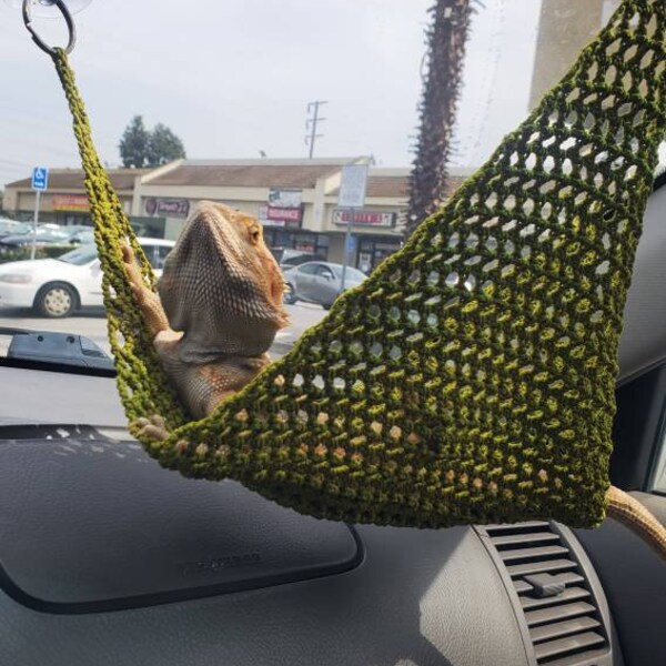 Reptile Car Hammock | Travel Hammock for Bearded Dragon and Leopard ...