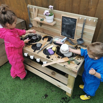 Large L Shape Mud Kitchen, Corner Mud Kitchen - Etsy UK