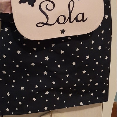 Sac à dos enfant, personnalisé, avec prénom et motif broderie papillon ...