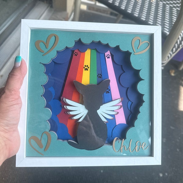 3D Sunset Shadow Box SVG, Sunset at the Ocean Layered Paper Art, Beach ...