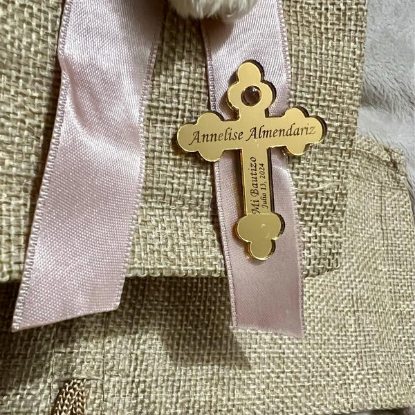Personalized Baptism Favor Tag: Silver Mirror Acrylic Angel, Custom ...