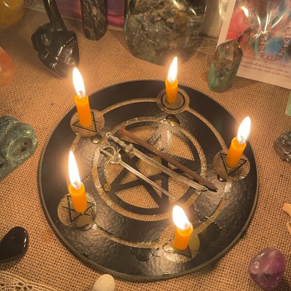 LUCIFER Altar Plate LUCIFER Sigil Plate Witchcraft Plate - Etsy