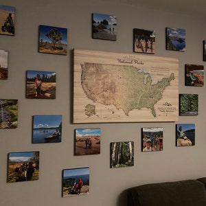 USA National Parks Push Pin Map, USA Travel Map, Custom National Parks ...
