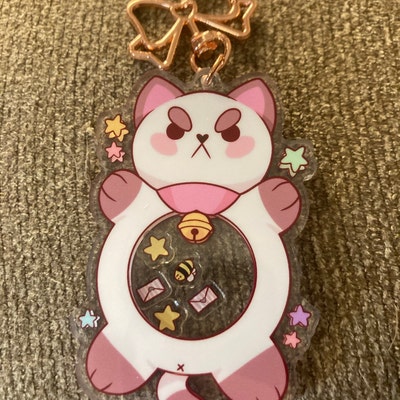 Aesthetic Charm Acrylic Keychain Mp3 Player Kawaii Animation Shaker ...