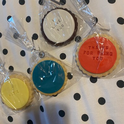 Personalised Message Cookies / Birthday / Thank You / I Love You - Etsy UK