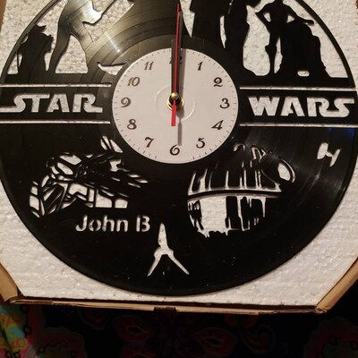 Star Wars Clock, Star Wars Print, Star Wars Decor, Star Wars Design ...