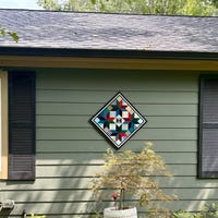 Round BARN QUILT, Beautiful Outdoor Quilt, 7 Sizes, Wall Art Decor ...
