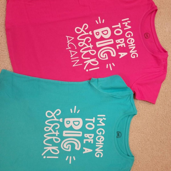 I'm Going to Be a Big Sister Svg / Big Sister Svg / Digital Download - Etsy