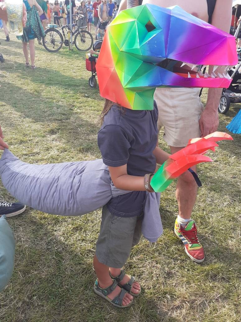 Dinosaur Mask Parasaur Mask Paper Pattern Dinosaur Party | Etsy