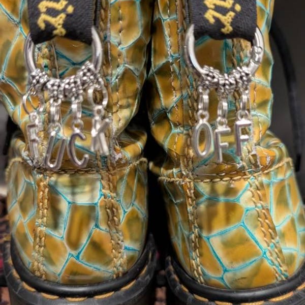 Evil Eye Sacred Heart Boot Charms - Etsy