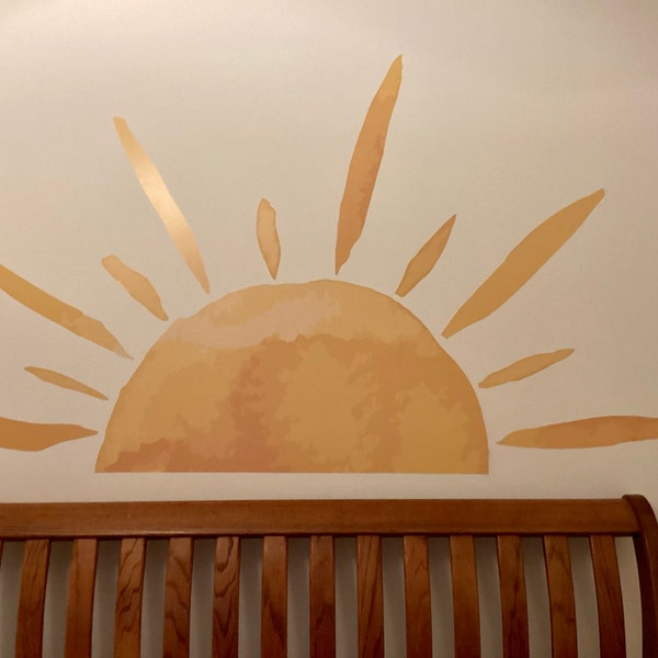 Boho Style Sun Wall Decal, Boho Style, Boho Wall Decal, Boho Wall ...