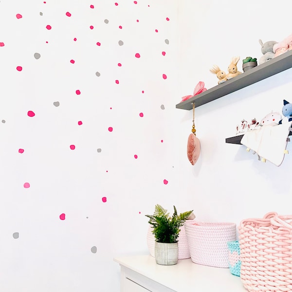 Hand Drawn Polka Dot Sticker Decals Polka Dots Matt Black + FREE ...