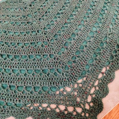 Crochet Pattern Stitch Chart Lacy Summer Shawl Easy Scallop Wrap Beginner Friendly Crochet Wrap ...